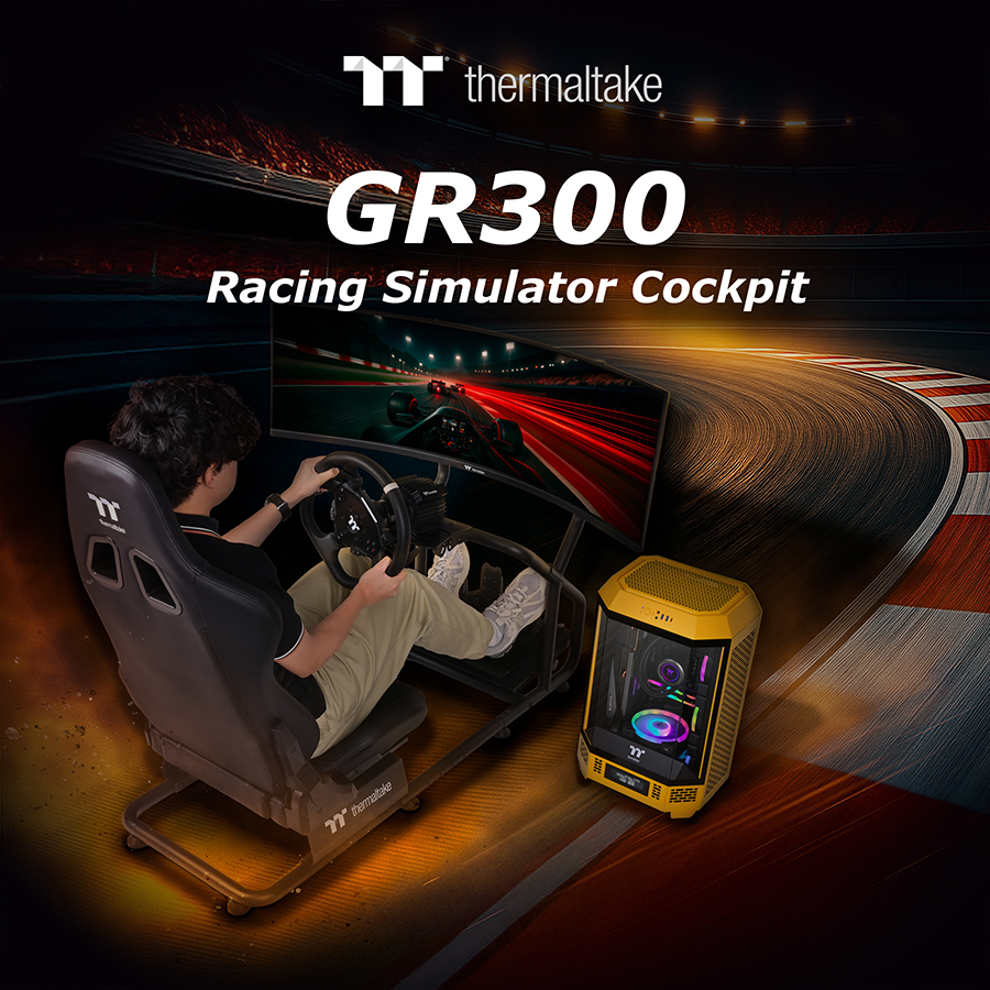 Begin the Racing Journey with the Thermaltake GR300 Racing Simulator Cockpit Comfort, Stability ...