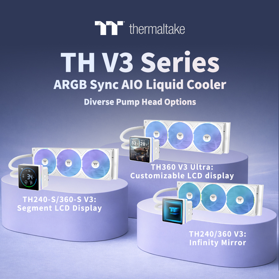 Thermaltake Launches TH V3 Series ARGB Sync AIO Liquid Coolers Three ...